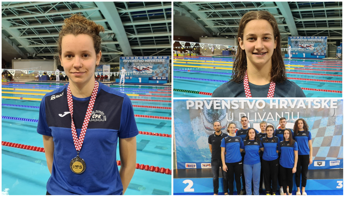 ODLIČNI ČAKOVEČKI PLIVAČI ČPK-ovci osvojili tri medalje na Prvenstvu Hrvatske u plivanju ...