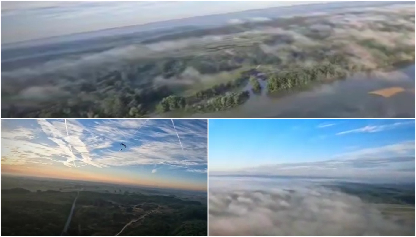 VIDEO Prekrasni prizori leta visoko iznad oblaka ostavljaju bez daha ...