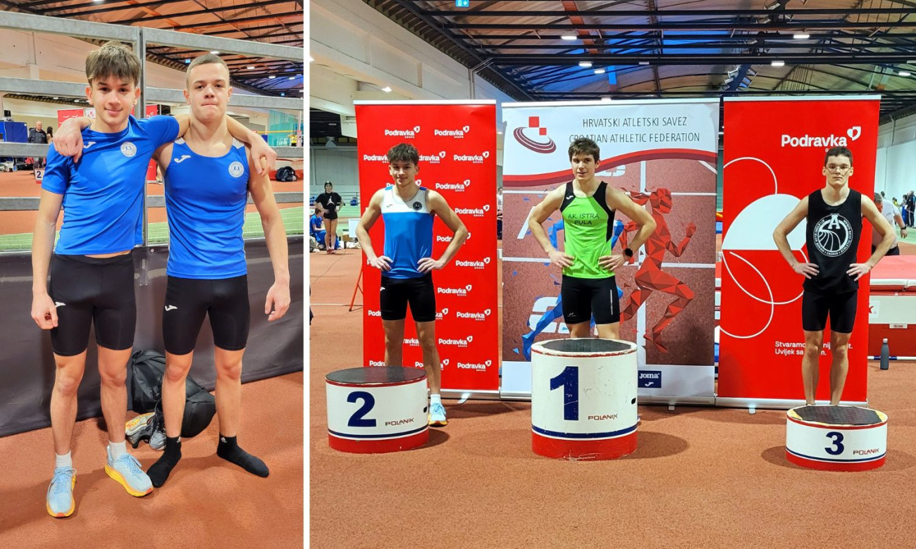 AK MURSKO SREDIŠĆE Mladi atletičari Martin Vuri i Sven Tot viceprvaci ...